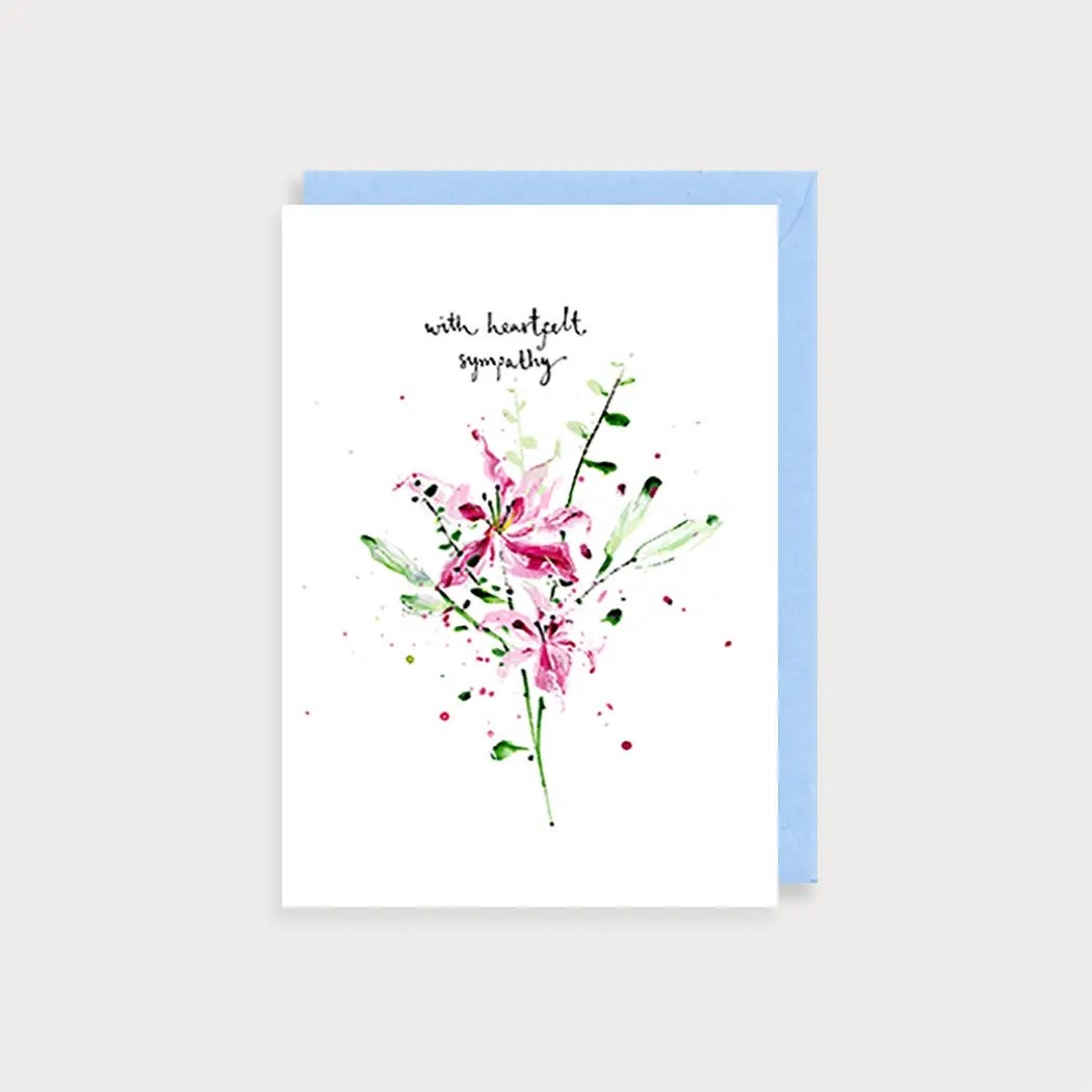 Lilies With Heartfelt Sympathy | Square Pear Fine Art Gallery